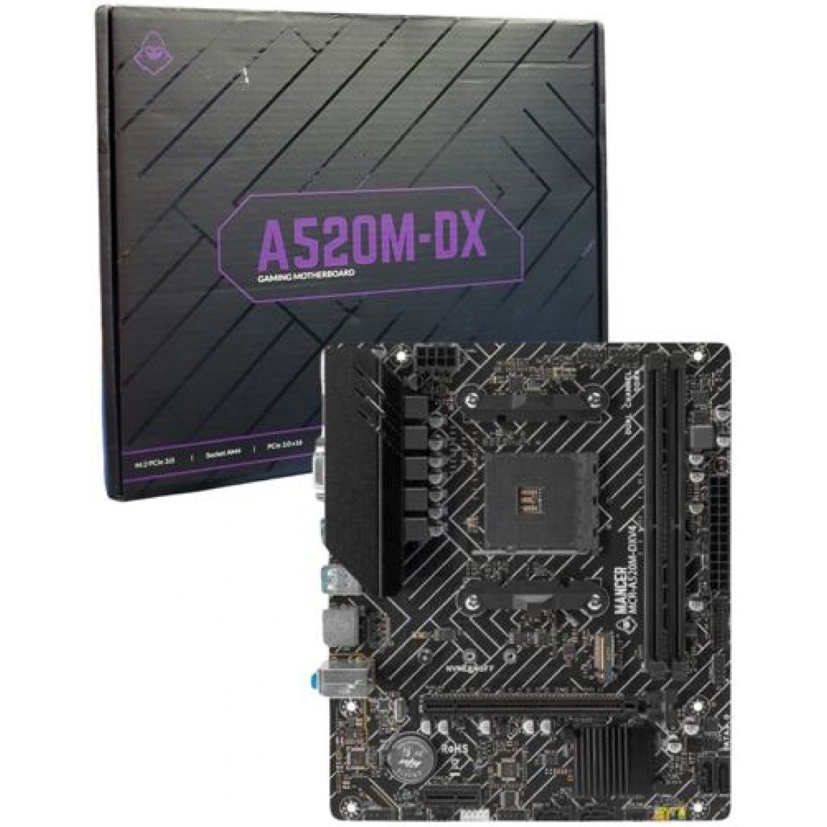 Placa Mae A520M DX, DDR4, Socket AMD AM4, M-ATX, Chipset AMD A520, MCR ...